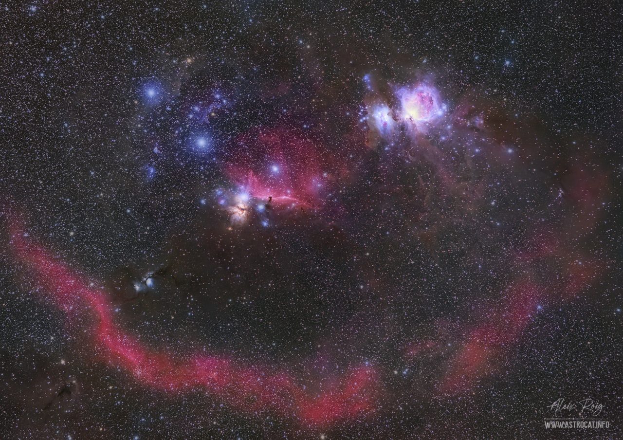 Orion nebulae and Barnard’s Loop | Astrocat