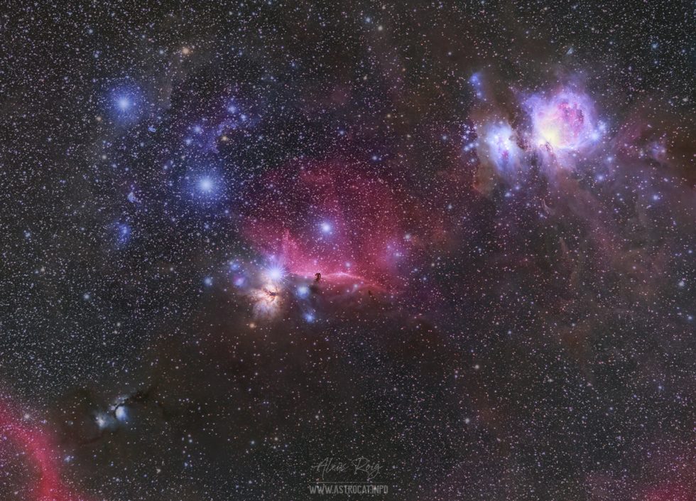 Orion nebulae and Barnard’s Loop | Astrocat